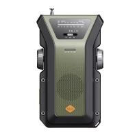 China 4000mAh Emergency Radio Power Bank with AM/FM/WB Band SOS Alarm Built-in Speaker & Flashlight Phone Charger for sale