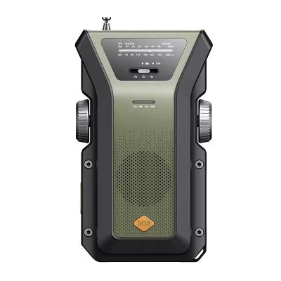 China 4000mAh Emergency Radio Power Bank with AM/FM/WB Band SOS Alarm Built-in Speaker & Flashlight Phone Charger for sale