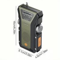 China 4000mAh Emergency Radio Power Bank with AM/FM/WB Band SOS Alarm Built-in Speaker & Flashlight Phone Charger for sale