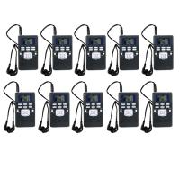 China Factory FM Radio Station Receptor Broadcast Digital Mini Small Pocket Stereo Design 60-108MHZ AM FM Portable Radio for Event for sale