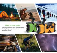 China OEM Emergency Survival Kit Multi Band Flashlight Hand Crank Solar Dynamo Weather FM/AM/WB Radio for sale
