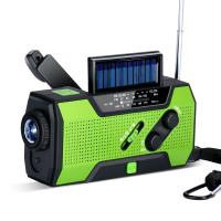China OEM Emergency Solar Radio with Crank FM/Am/SW , LED Flashlight, USB Mobile Charger, Rechargeable Battery 5000mah Radio for sale
