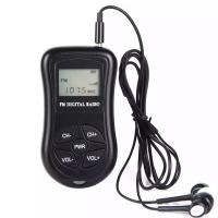 China Compact Mini FM Stereo Radio with Digital Display LCD Screen Radio Function for Large Conferences Made of Plastic for sale