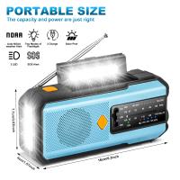 China USA Hot DAB AM/FM NOAA Weather Alert Emergency Radio with Clock Dynamo Flashlight Solar Internet Radio Plastic for sale