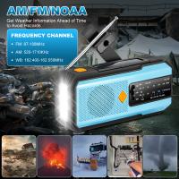 China USA Hot DAB AM/FM NOAA Weather Alert Emergency Radio with Clock Dynamo Flashlight Solar Internet Radio Plastic for sale