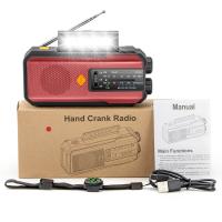 China USA Hot DAB AM/FM NOAA Weather Alert Emergency Radio with Clock Dynamo Flashlight Solar Internet Radio Plastic for sale
