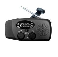 China Solar Hand Crank AM/FM Emergency Weather Alert Radio 3 Charging Methods IPX3 LED Light Camping Outdoors USB Power Bank 2000mah for sale