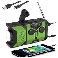 China OEM Emergency Survival Kit Multi Band Flashlight Hand Crank Solar Dynamo Weather FM/AM/WB Radio for sale