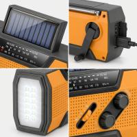 China AM/FM/WB Emergency Crank Radio, World Receiver, Emergency Radio with 2000 MAh Battery, Flashlight/SOS Alarm/Phone Charging for sale