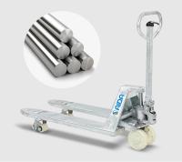 China CE Approval Stainless Steel Hand Pallet Truck , Hygienic 2000kg Pallet Truck for sale