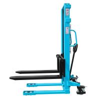 China Electric Walkie Manual Pallet Stacker Load 1 ton 1.6meter Hight for sale
