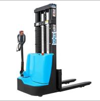 China Pedestrian Electric Stacker Forklift 1200kg Capacity DC Motor straddle forklift stacker for sale