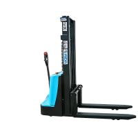 China Pedestrian Electric Stacker Forklift 1200kg Capacity DC Motor straddle forklift stacker for sale