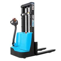 China Industrial  Power Electric Stacker Forklift 2000lbs Capacity Automatic pallet stacker lift for sale