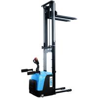 China Powered  Walkie Stacker Pallet Jack Truck 3000 lbs  Capacity Stand on electric hydraulic forklift for sale