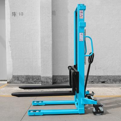China Walking Type Manual Stacker Pallet Truck Forklift  4m Lift Height  Stacking for sale