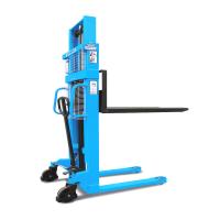China Vertical  Manual Stacker Pallet Jack , Manual Hydraulic Pallet Stacker 3000kg for sale