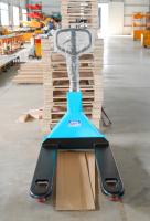 China Mechanical Manual Hydraulic Pallet Lifter , Manual Pump Truck forklift with scale 2500kg for sale