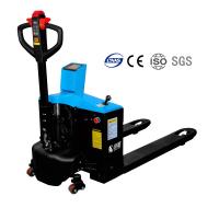 China CE Certified Hydraulic Li Ion Pallet Truck With Weighing Scale 750W Drive Motor for sale
