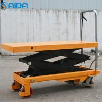 China Single Scissor Type Hydraulic Table Lifter Platform 500kg Capacity Mobile hydraulic pallet lift table for sale