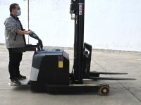 China CE Approved  Battery Reach Truck , Stand Up Reach Forklift 1.2 Tons for sale