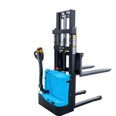 China Lead-Acid Battery Electric Stacker with 1.5 Ton Load Capacity and 3000mm Lift Height for sale