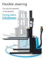 China Lead-Acid Battery Electric Stacker with 1.5 Ton Load Capacity and 3000mm Lift Height for sale