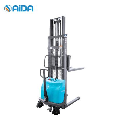 China Self Lifting Pallet Stacker 1.5ton for sale
