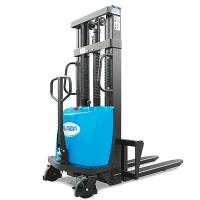 China Semi-Electric Stacker 1500kg (3300lbs) Warehouse Material Handlinglift Height 4000mm 157 Inch Walkie Pallet Stacker Portable for sale