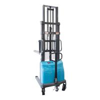 China Semi-Electric Stacker 1500kg (3300lbs) Warehouse Material Handlinglift Height 4000mm 157 Inch Walkie Pallet Stacker Portable for sale