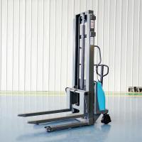 China Semi-Electric Stacker 1500kg (3300lbs) Warehouse Material Handlinglift Height 4000mm 157 Inch Walkie Pallet Stacker Portable for sale