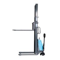 China Semi-Electric Stacker 1500kg (3300lbs) Warehouse Material Handlinglift Height 4000mm 157 Inch Walkie Pallet Stacker Portable for sale