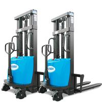 China Semi-Electric Stacker 1500kg (3300lbs) Warehouse Material Handlinglift Height 4000mm 157 Inch Walkie Pallet Stacker Portable for sale