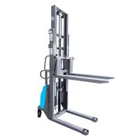 China Remote Control Semi Battery Stacker , Light Self Loading Pallet Stacker for sale