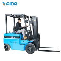 China Ride On  Electric Powered Forklift 3 Ton Capacity 48V Battery Energy Efficient electric ride on forklift for sale