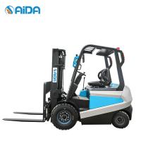 China Transpallet Electric Powered Forklift With Scale Four Wheel Type 4 wheel electric forklift truck for sale