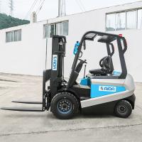 China Transpallet Electric Powered Forklift With Scale Four Wheel Type 4 wheel electric forklift truck for sale