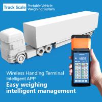China Wireless Industrial Floor Truck Scale with ±0.1% Accuracy in Kg/lb Units for sale