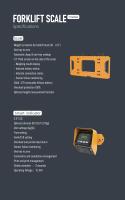 China Counting  Lift Truck Scale , Forklift Load Weight Indicator 4500kg forklift fork scales for sale