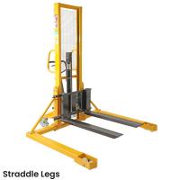 China Straddle Hand Pallet Stacker  , Manual Platform Stacker 1000kg for sale