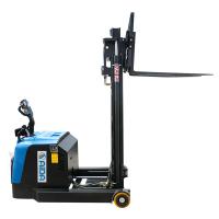China Stand On Electric Reach Trucks 1500kg Hydraulic Battery Operated for sale