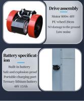China Economic Type Walkie 3...5m Full Forklift Pallet Electric Stacker with 800W Drive Motor for sale