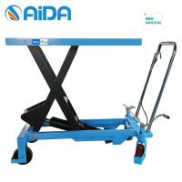 China Factory Price Hand Hydraulic Table Platform Lifter Single Scissor 500kgs for sale