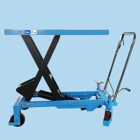 China Durable 800kg Hand Lifter Mobile Tablet  Double Scissor Service Weight Lifting platform trolley for sale