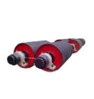 China Dimple Ceramic Rubber Lagging Drive Pulley for Mining Industry with Superior Wear Resistance for sale