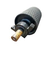 China Conveyor Belt Pulley with Herringbone Chevron Rubber Lagging for sale