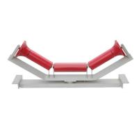 China Red Troughing Conveyor Idler Set - Heavy-Duty Mining Conveyor Roller for sale