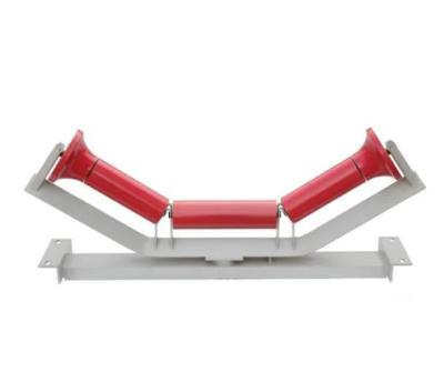 China Red Troughing Conveyor Idler Set - Heavy-Duty Mining Conveyor Roller for sale