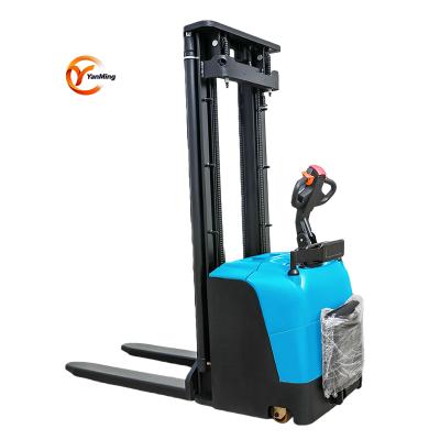 China 1500kg Load Capacity 3500mm Lift Height Electric Stacker with 0.75kw Drive Motor for Warehouse Equipment for sale