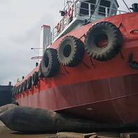 China Large Diameter High Pressure Heavy Lift Air Bags , Inflatable Marine Airbag For Ship Launching for sale
